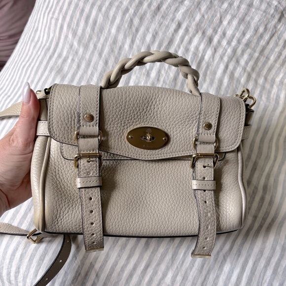 Mulberry | Bags | Mulberry Mini Alexa In Chalk | Poshmark